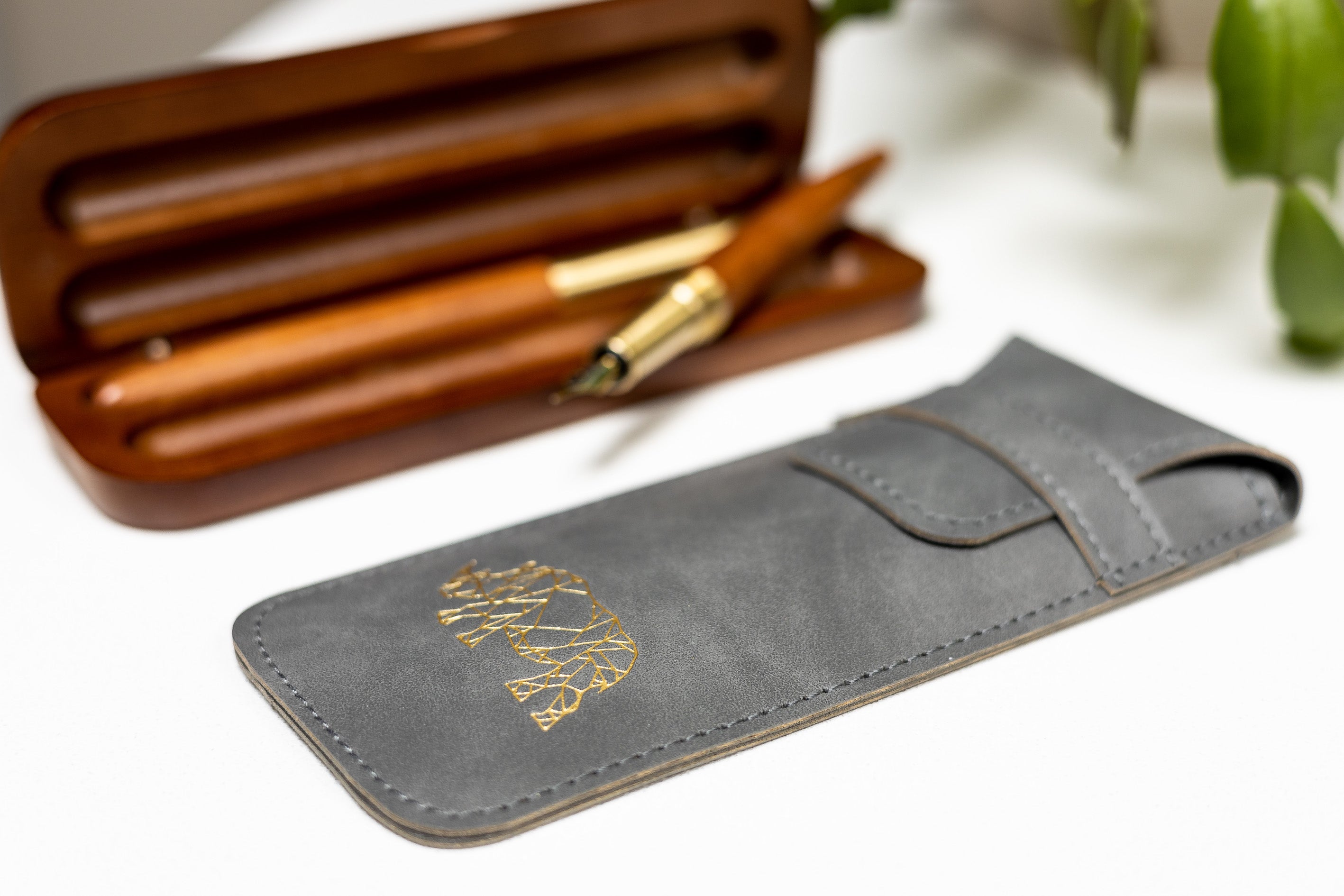 Pen Pouch - Grey Rhino – Avocado & Spice